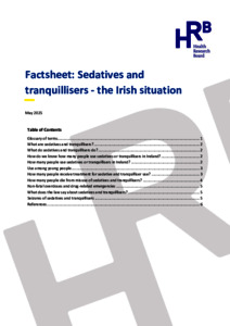 Factsheet: Sedatives and tranquilisers - the Irish situation. - Drugs ...
