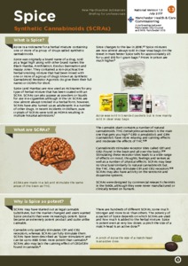 Spice. Synthetic cannabinoids (SCRAs). - Drugs and Alcohol