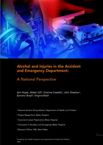Alcohol and injuries in the accident and emergency department: a ...