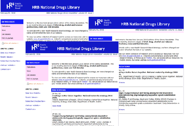 HRB National Drugs Library newsletter